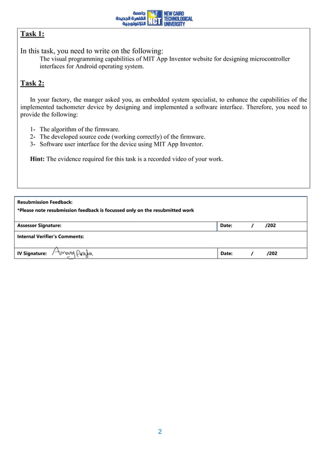 Embedded System Second assignment 09052024 V1.pdf