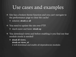 Face your fears: Drush and Aegir | PPT