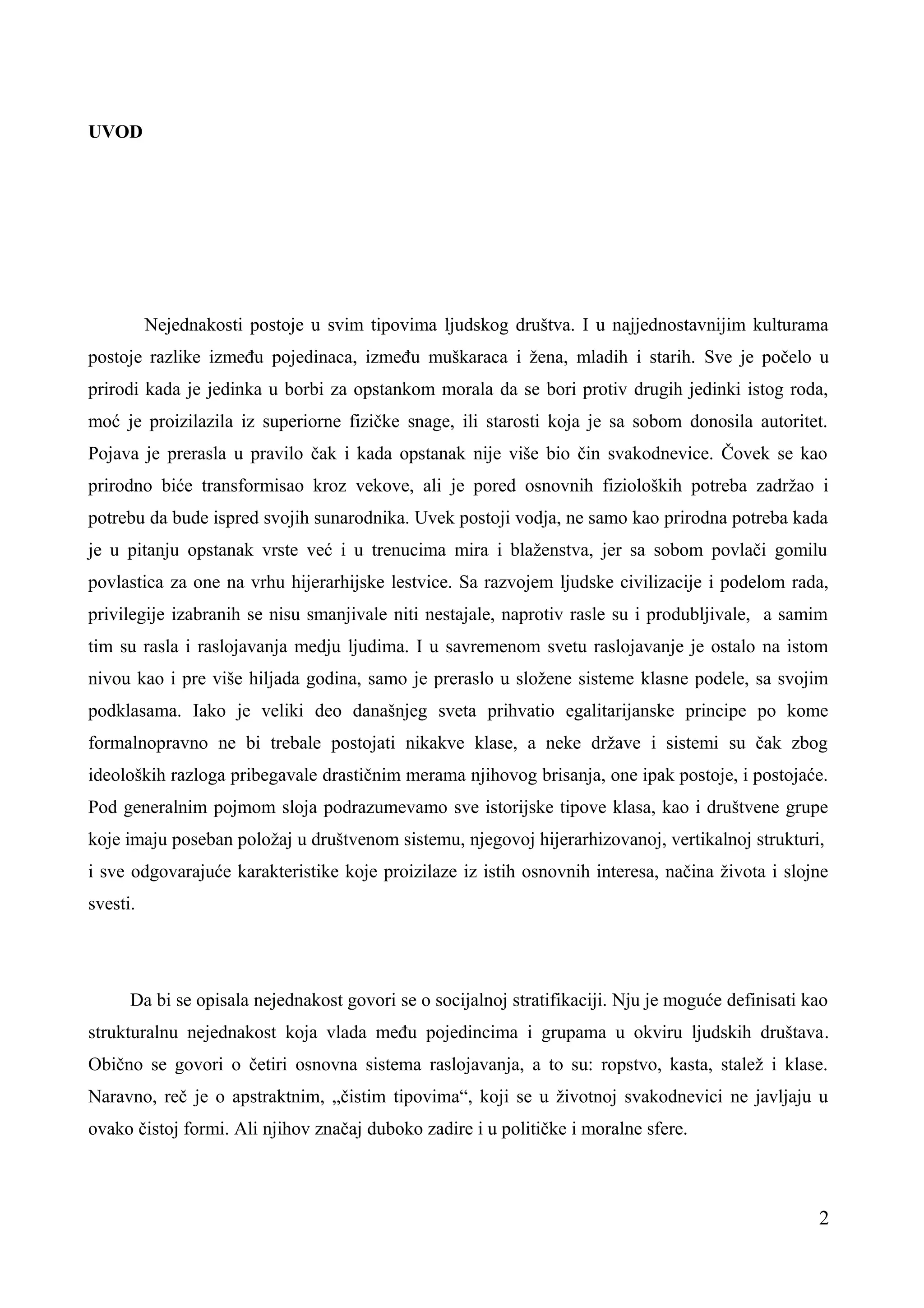 Drustvene klase sociologija | DOC