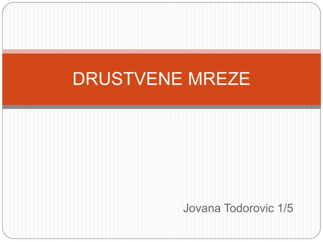 Drustvene mreze | PPTX