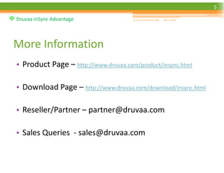Druvaa In Sync Benchmarks | PDF