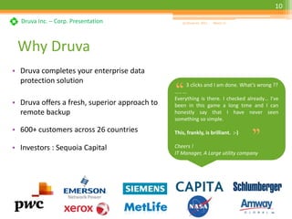 Enterprise Laptop Backup- Druva inSync | PDF | Operating Systems | Computer Software and ...
