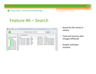 Druva In Sync Product Overview | PDF | Computer Networking | Computing