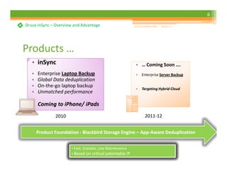 Druva In Sync Product Overview | PDF | Computer Networking | Computing
