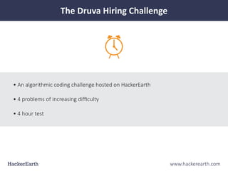 Druva Casestudy - HackerEarth | PPT