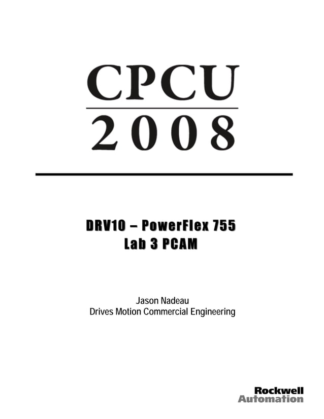 Drv10 lab3 pf755_pcam | PDF