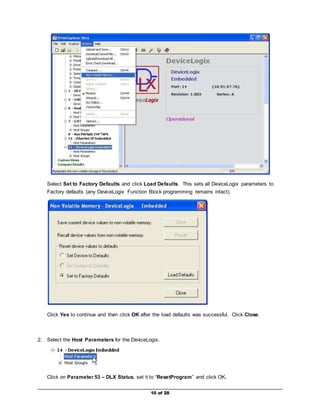 Drv13 power flex 755 programming with devicelogix | DOCX
