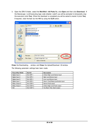 Drv13 power flex 755 programming with devicelogix | DOCX