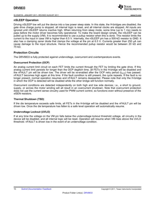 Drv8833 motor driver datasheet | PDF