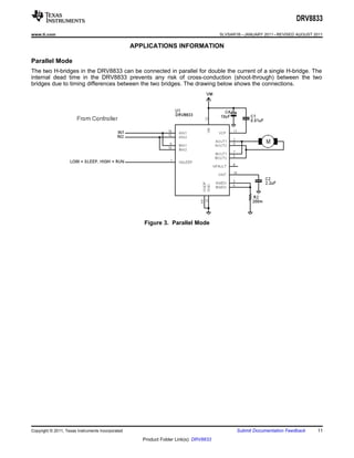 Drv8833 motor driver datasheet | PDF