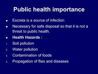 PPT for Excreta disposal.ppt | Digestive Disorders | Diseases and ...