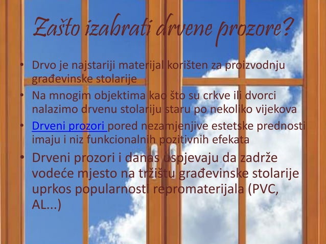 Drveni prozori pdf | PPT
