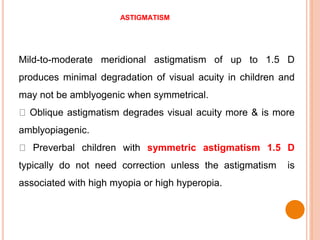 Dr vinit kumar paediatric refraction | PPTX