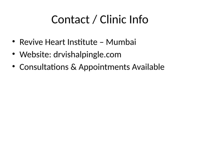 Dr_Vishal_Pingle_Cardiothoracic & Cardiac Surgeon in Mumbai | PPTX