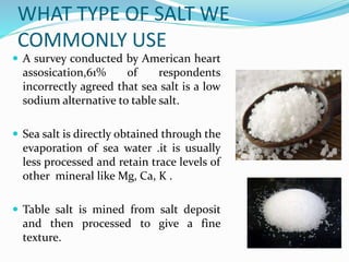 Importance of Saindhav lavana (Rock Salt) as per Ayurveda | PPTX