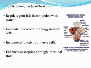 Importance of Saindhav lavana (Rock Salt) as per Ayurveda | PPTX