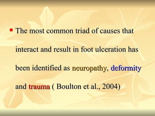 Predictors of the outcome of diabetic foot ulcer at Assiut university ...
