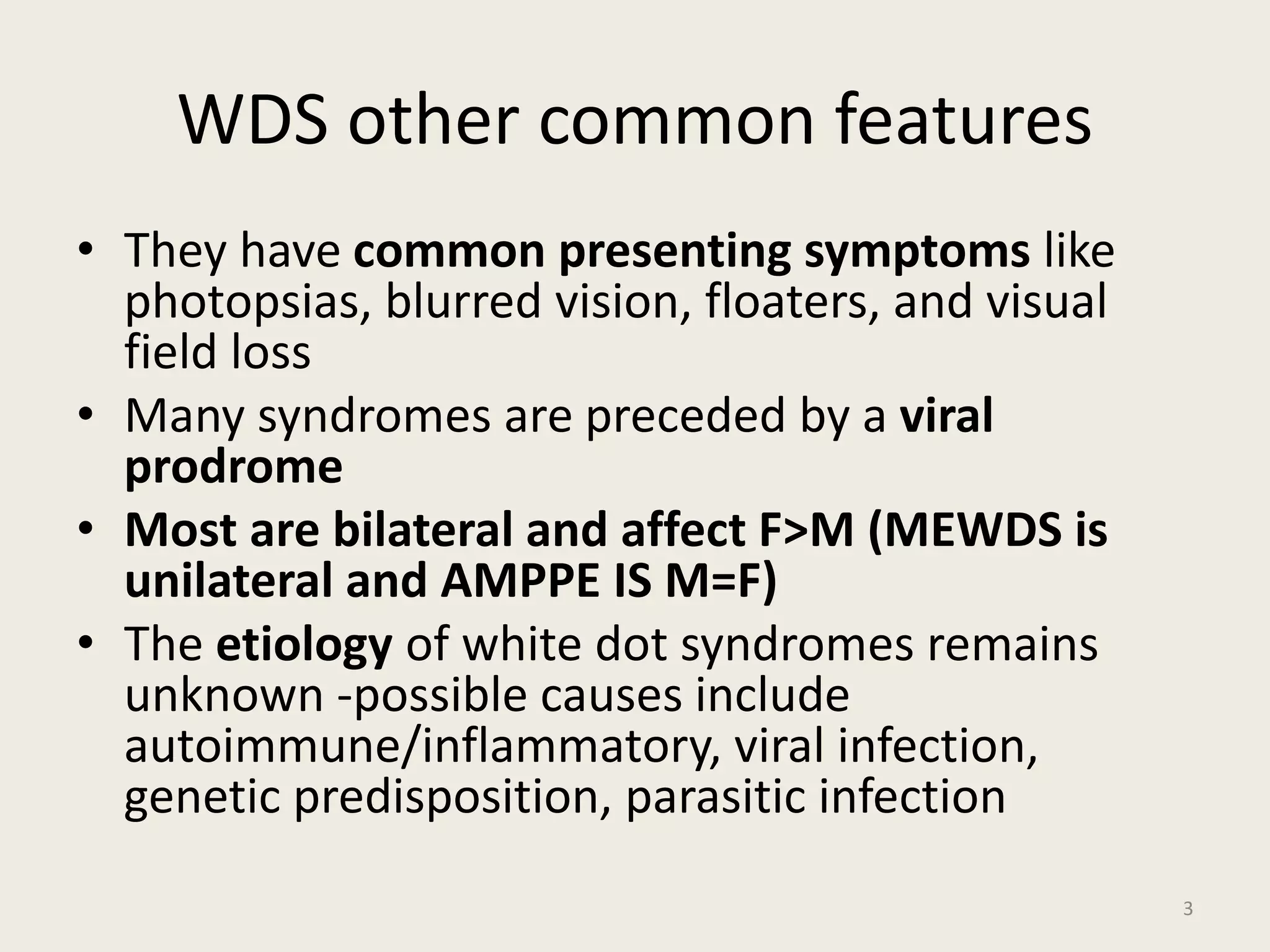 DR WANI'S TALK ON WHITE DOT SYNDROMES.pptx