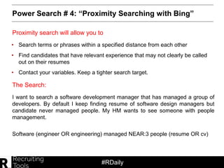 Power Search #4 Proximity Searching with Bing | PPTX