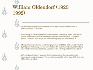 Dr william oldendorf Death anniversary Symposium | PPTX