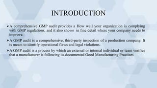 GMP compliances of Audit | PPTX