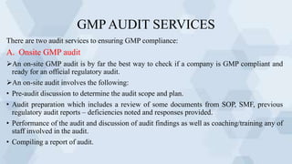 GMP compliances of Audit | PPTX