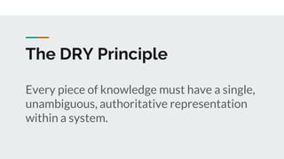 DRY or die | PPT