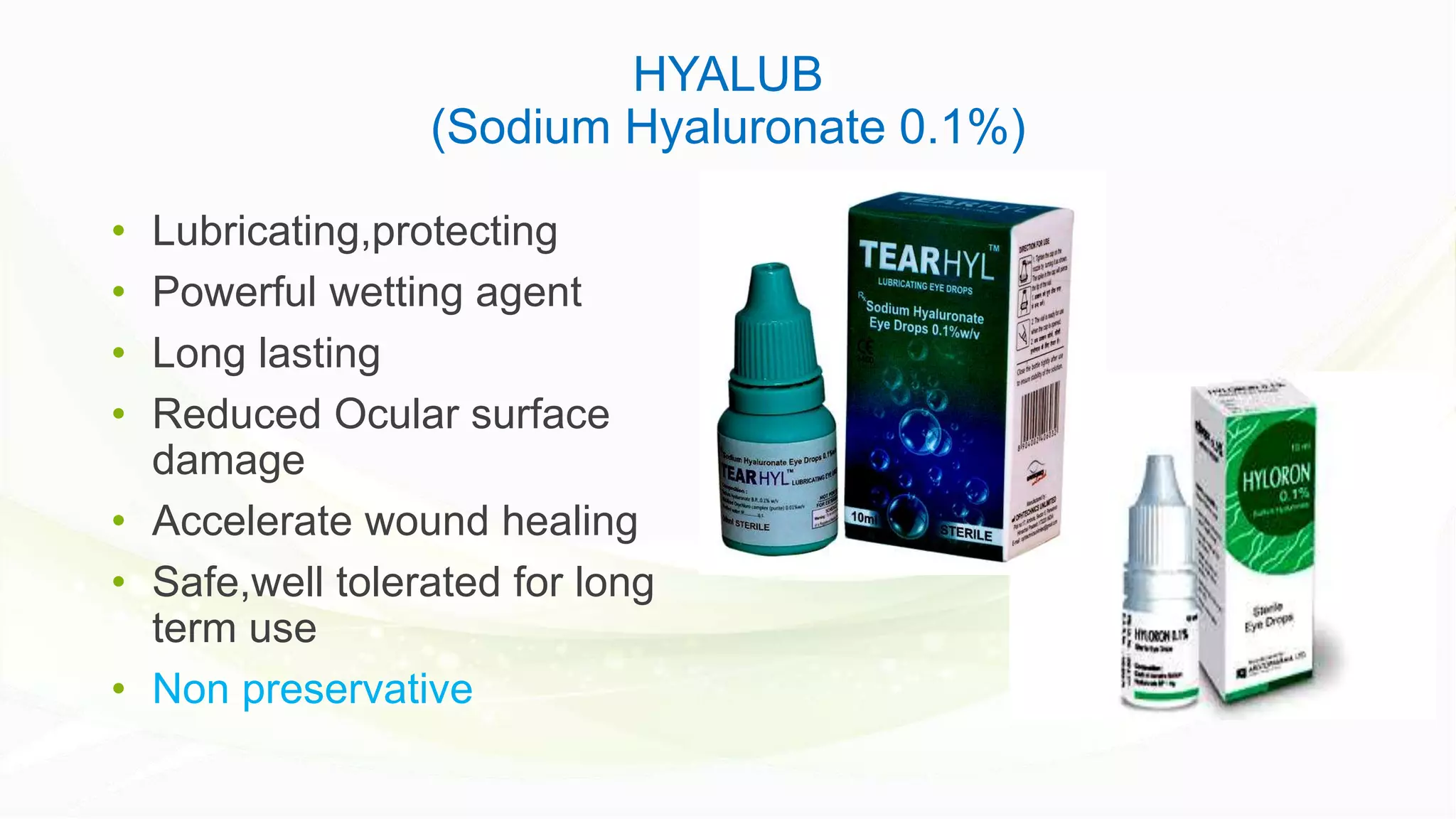 Dry eye management ppt | PPTX