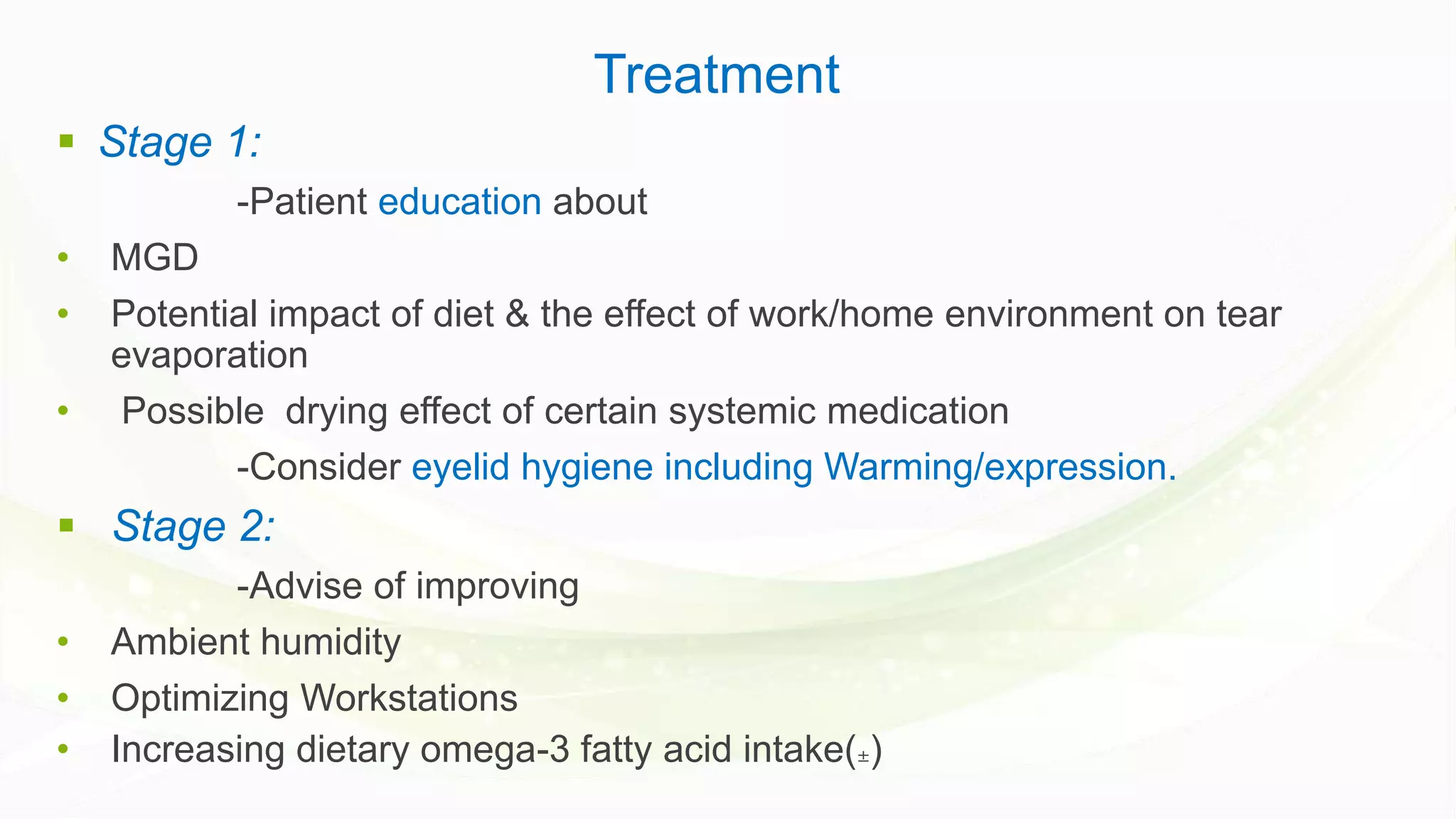 Dry eye management ppt | PPTX