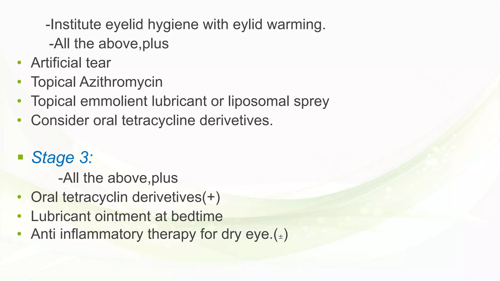 Dry eye management ppt | PPTX