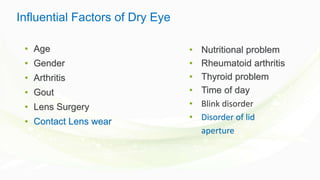 Dry eye management ppt | PPTX