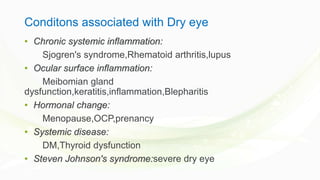 Dry eye management ppt | PPTX