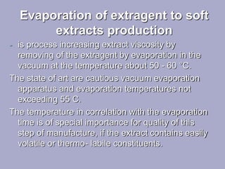 pharmaceutical technology of dry and oil extracts | PPT