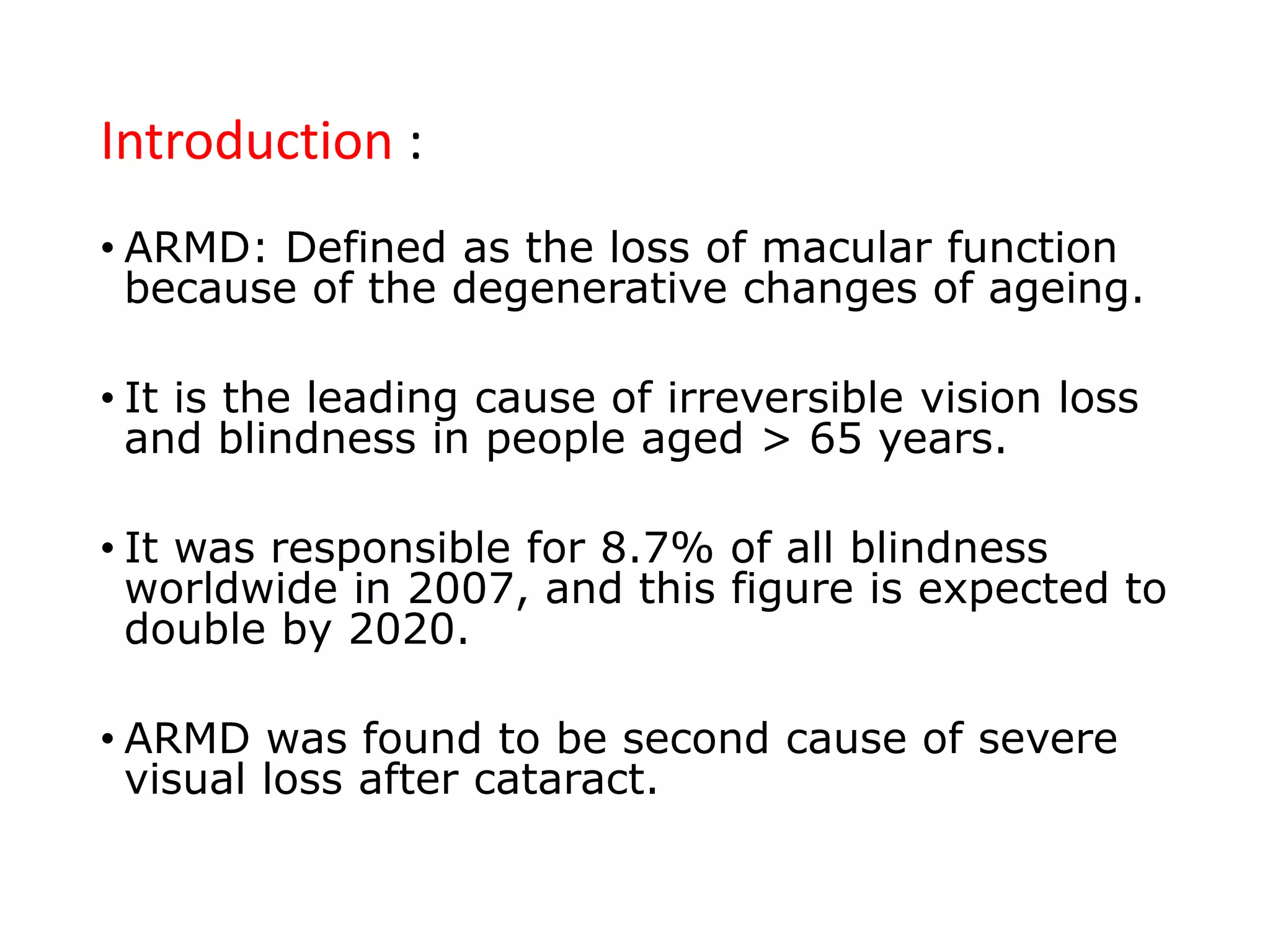 DRY AGE RELATED MACULAR DEGENERATION | PPTX