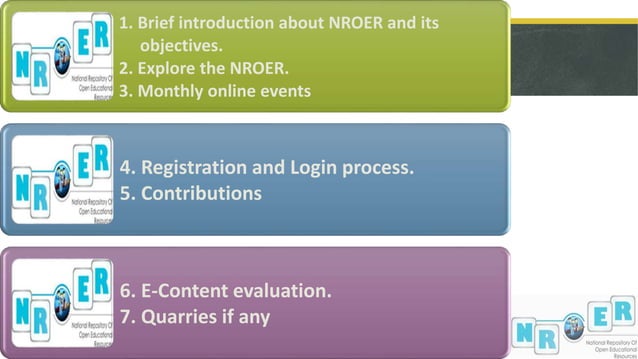 National Repository of Open Educational Resources (NROER) | PPTX ...