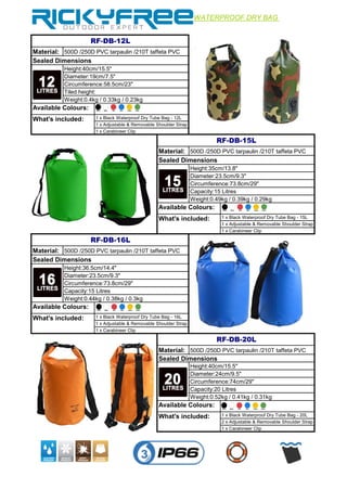2015 Waterproof Dry Bag catalogue | PDF