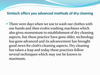 Dry Cleaning Machine | PPTX