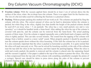 Dry column vacuum chromatography (dcvc) | PPTX