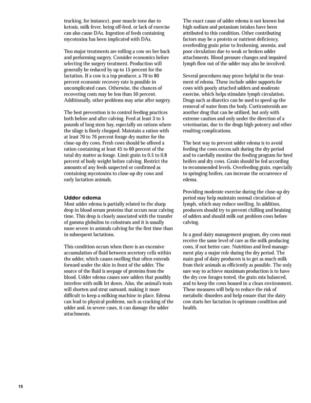 Dry cow management | PDF