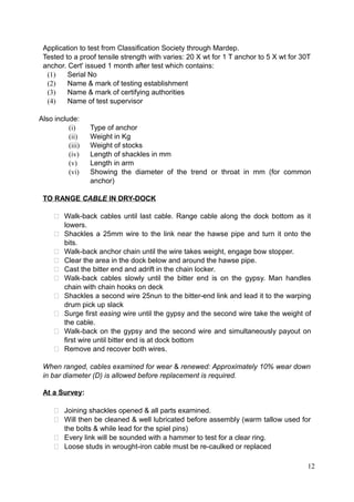 Dry docking operations | RTF