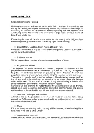 Dry docking operations | RTF