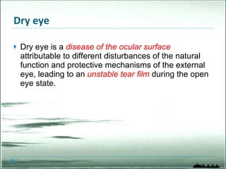 Dry eye | PPT