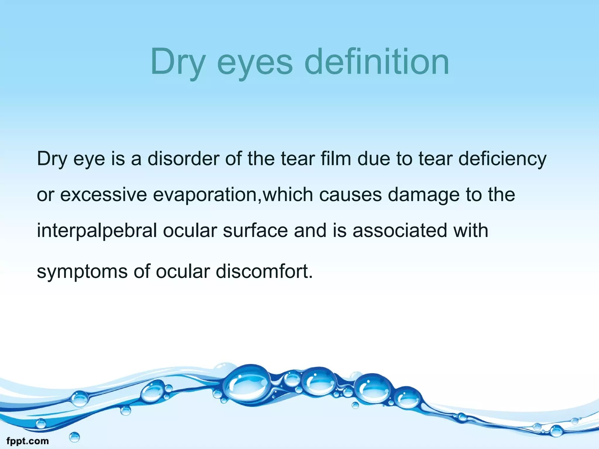 Dry eye | PPT