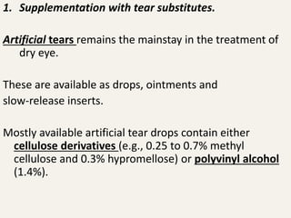 quick review on Dry eye | PPT