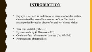 Dry Eye causes, aetiology, pathogenesis, treatment.pptx