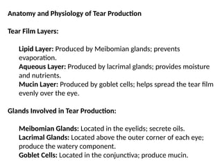 dry eye and its management.pptx ........ | PPTX