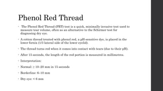 Dry Eye. A comprehensive overview on keratoconjunctivitis sicca | PPTX