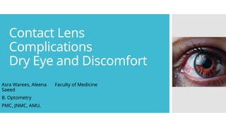 Dry eye. A common complication of contact lens. | PPT