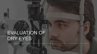 Dry eye disease- Etiology , Classification, Pathology, Staging ...