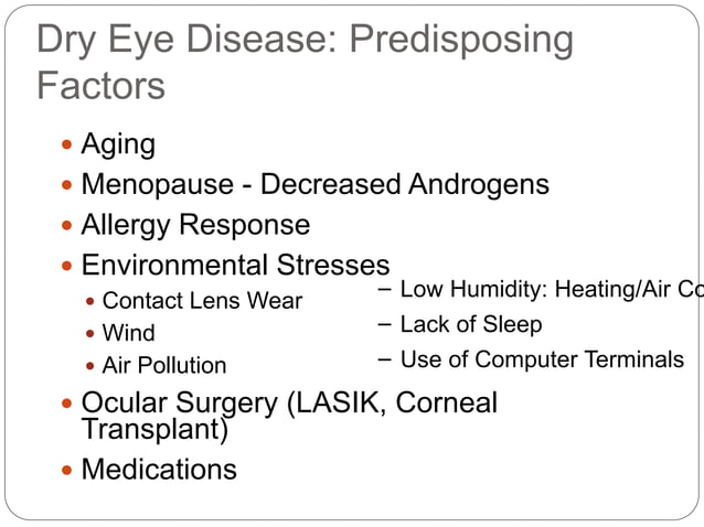 Dry Eye Disease | PPTX